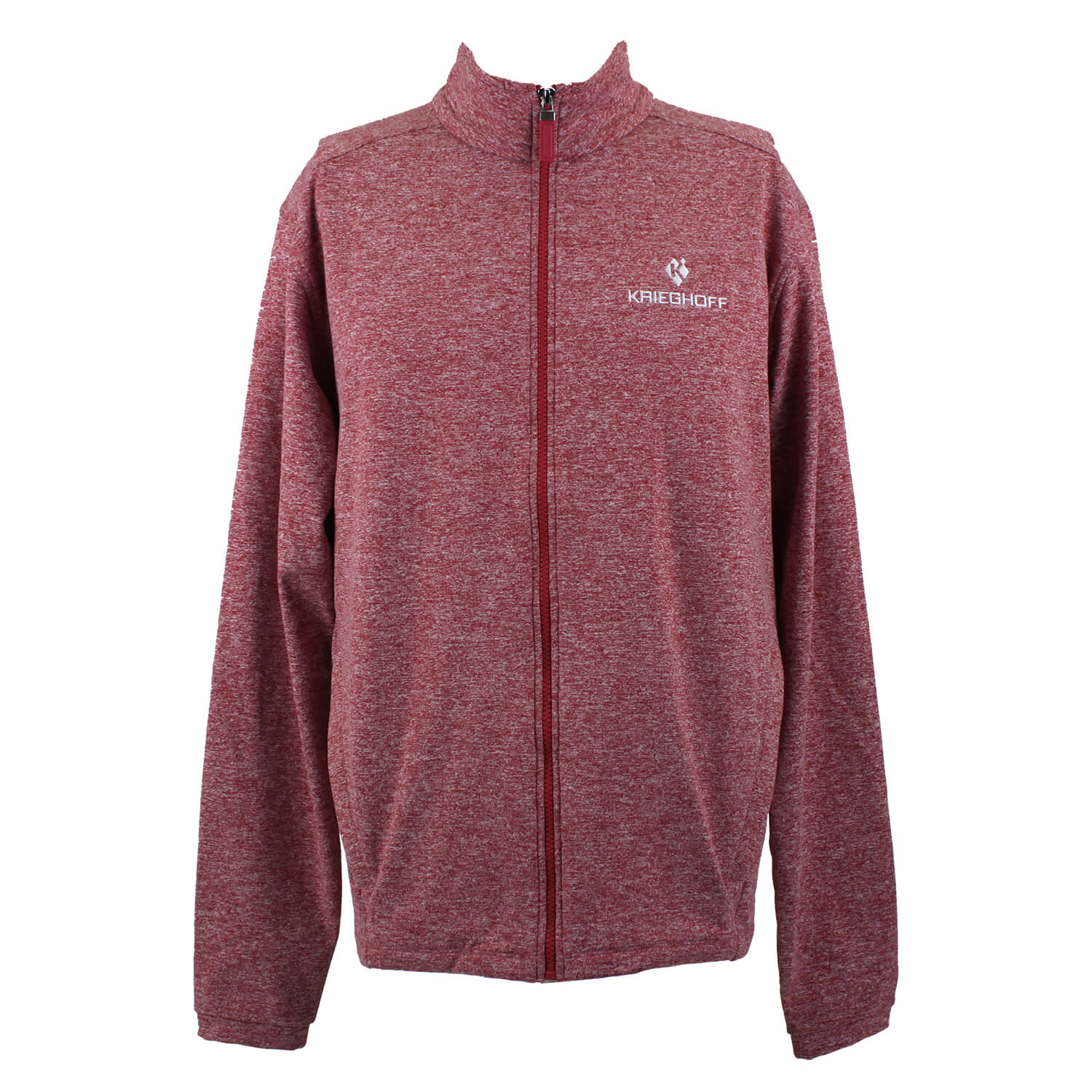 Men's "Alpine" Full Zip Jacket, Red | Krieghoff